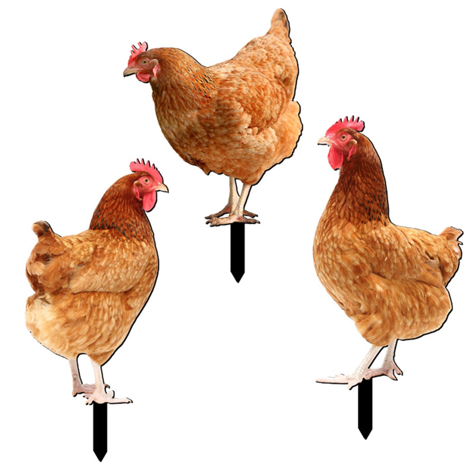 CPAN 1/3Pcs Garden Decorative Plug Chick Characters Plug Set Decoration ...