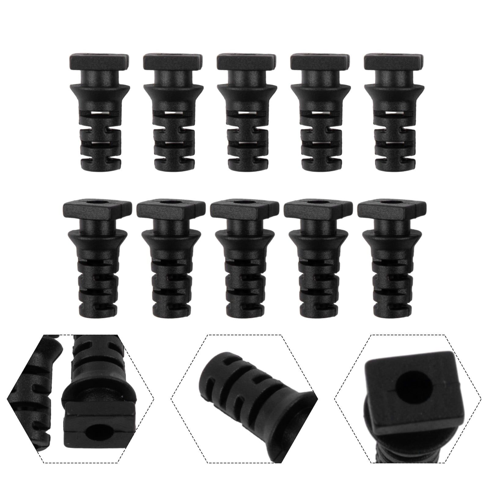 CPAN 10X Cable Gland Connector Rubber Strain Relief Cord Power Tool ...