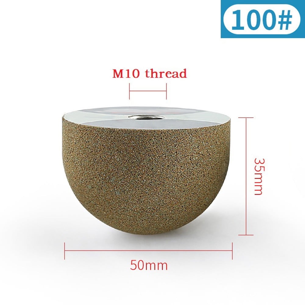 CPAN 1PC M10 Thread Diamond Round Grinding Head Wheel Abrasive Tool For ...