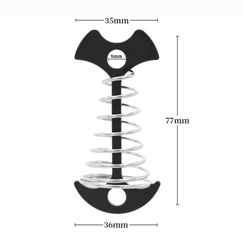 CPAN 1PCS Spring Fishbone Deck Pegs Tent Stakes Awning Anchor Wind Rope ...