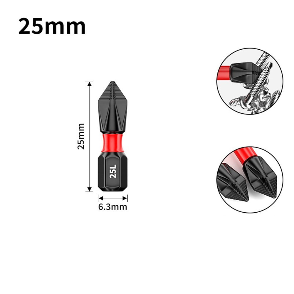 CPAN 1pc 25-150mm Non-slip PH2 Magnetic Batch Head Cross Screwdriver ...
