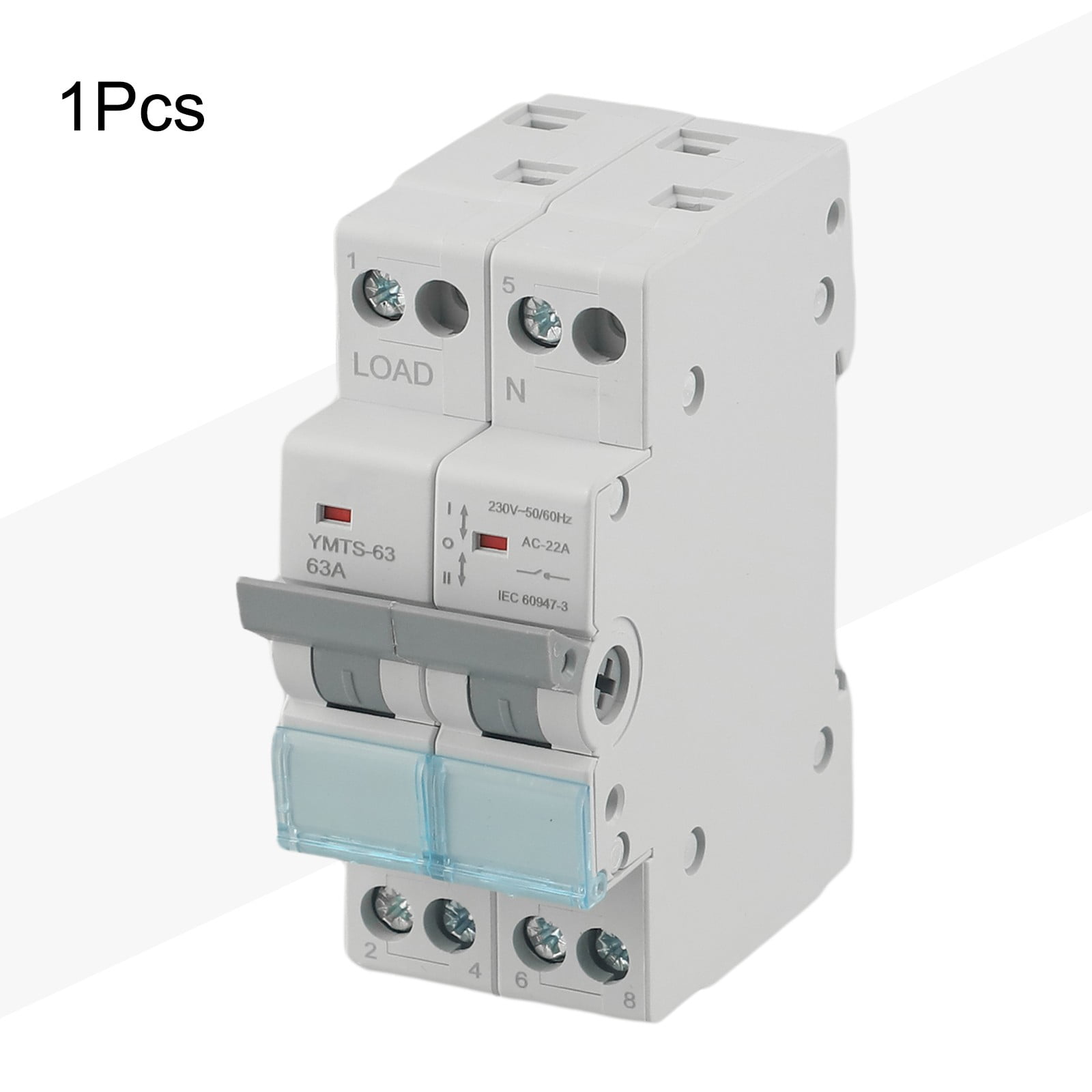 CPAN 1pc YMTS-63 Manual Changeover Transfer Switch Dual Power For Grid ...