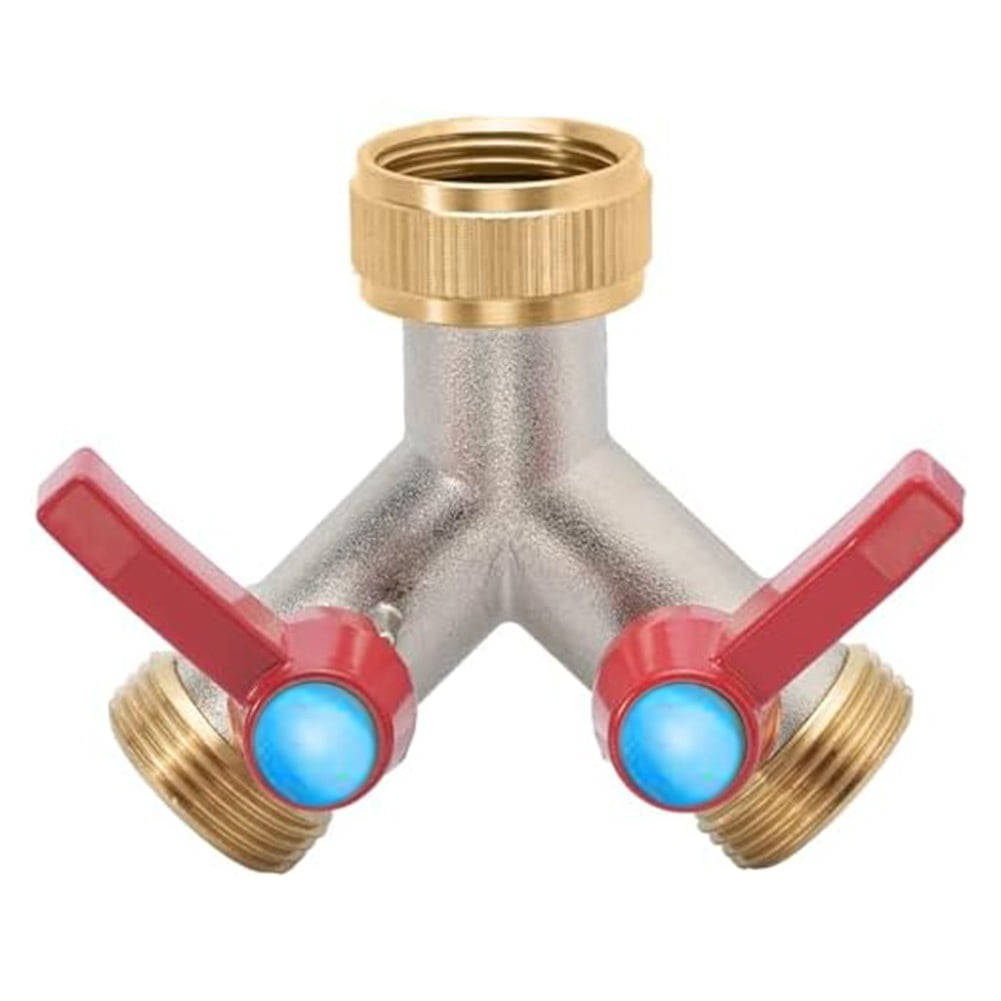 CPAN 2 Way Water Distributor Y Splitter Garden Hose Adapter for ...