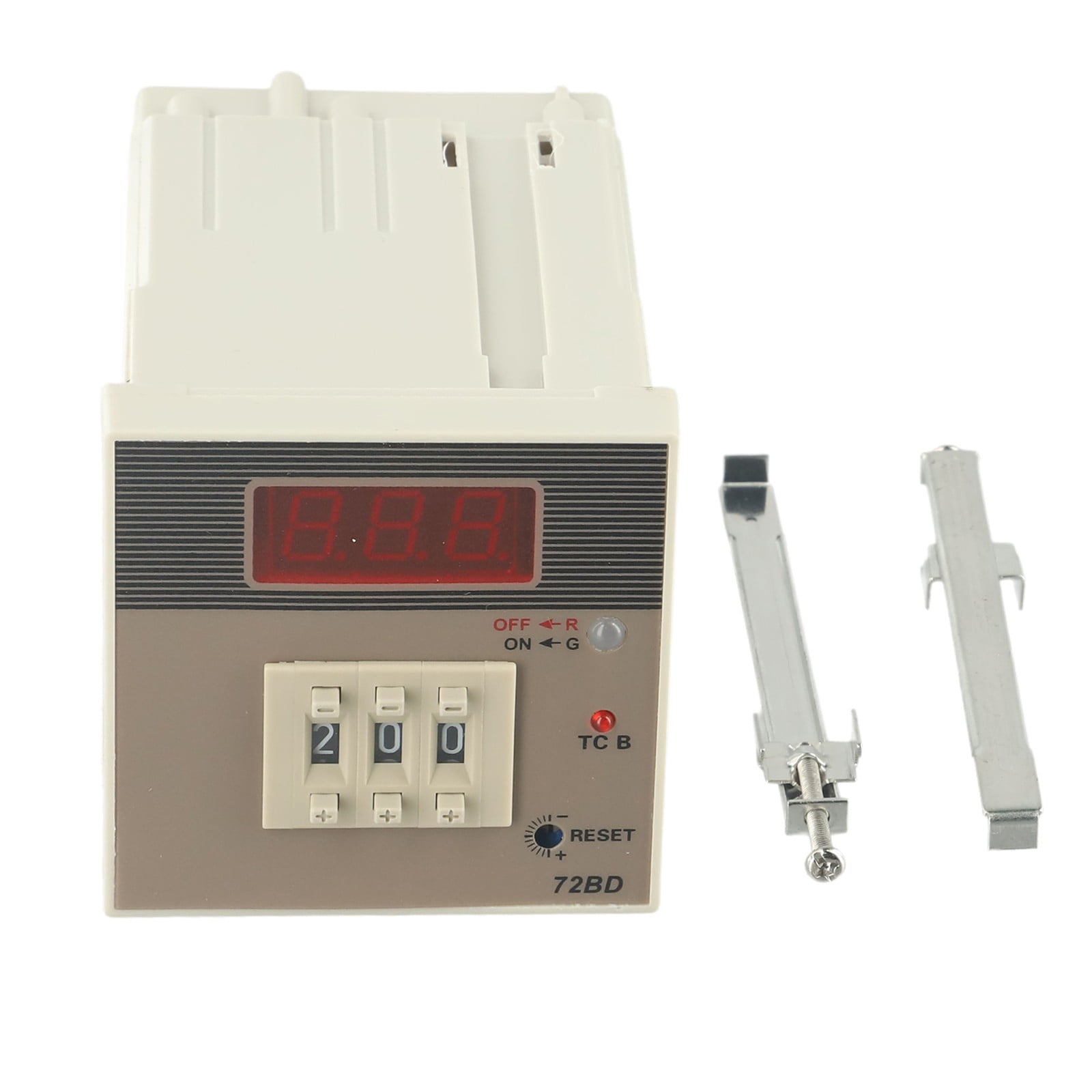 CPAN 220V Digital Display Thermostat 72BD K Type Dial ...