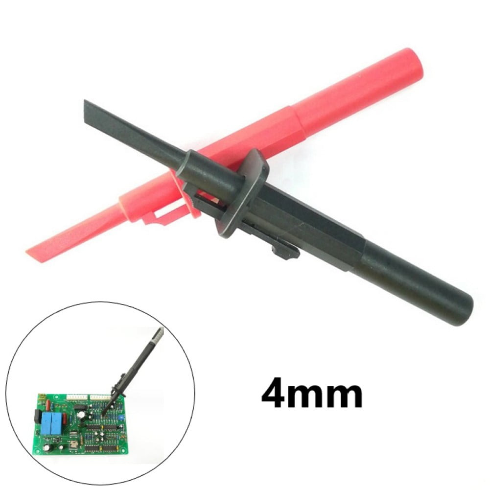 CPAN 4mm Multimeter Probes Silicone Banana Socket Quick Test Hook Clamp ...