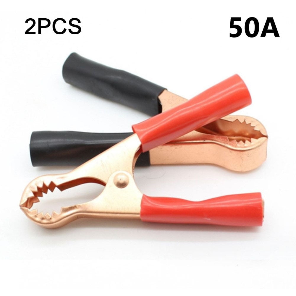 CPAN 50A Car Alligator Clips Battery Clamps Crocodile Clip Aligator ...