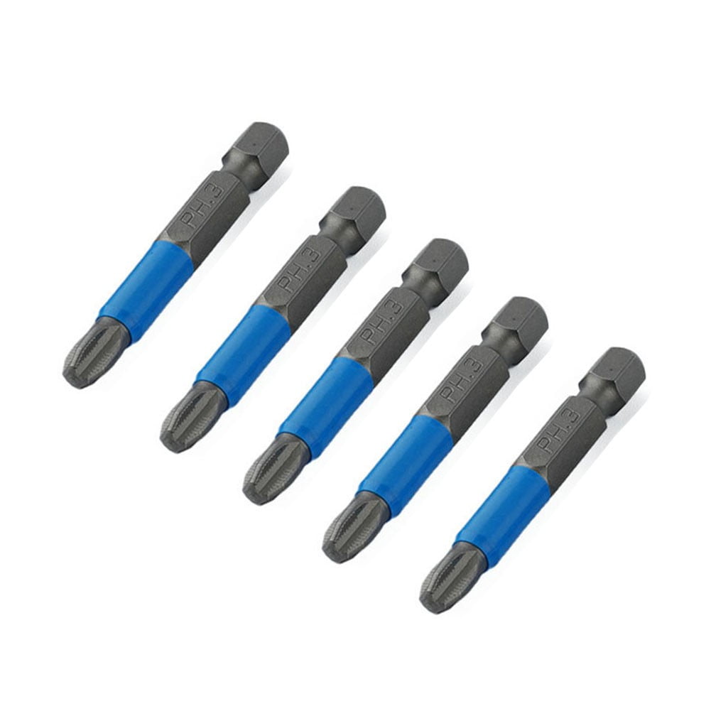 CPAN 5pcs Non-slip Screwdriver Bit Set Electric Impact 50mm PH1/PH2/PH3 ...