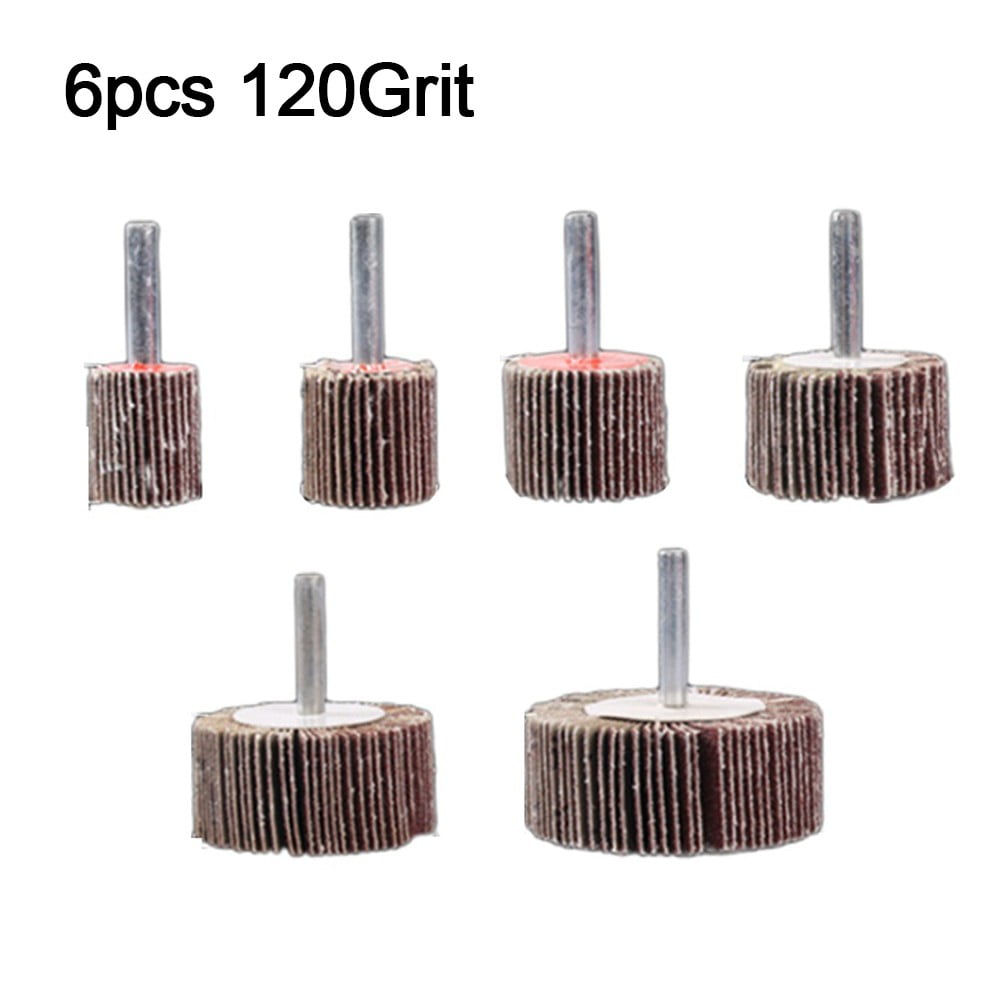 CPAN 6pcs 120Grit Impeller Grinding Head With Handle Shutter Wheel ...