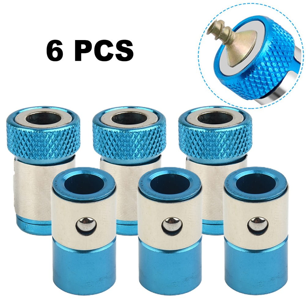 CPAN 6pcs Blue Magnetic Screwdriver Bit Head Magnetizer Magnetic Ring ...