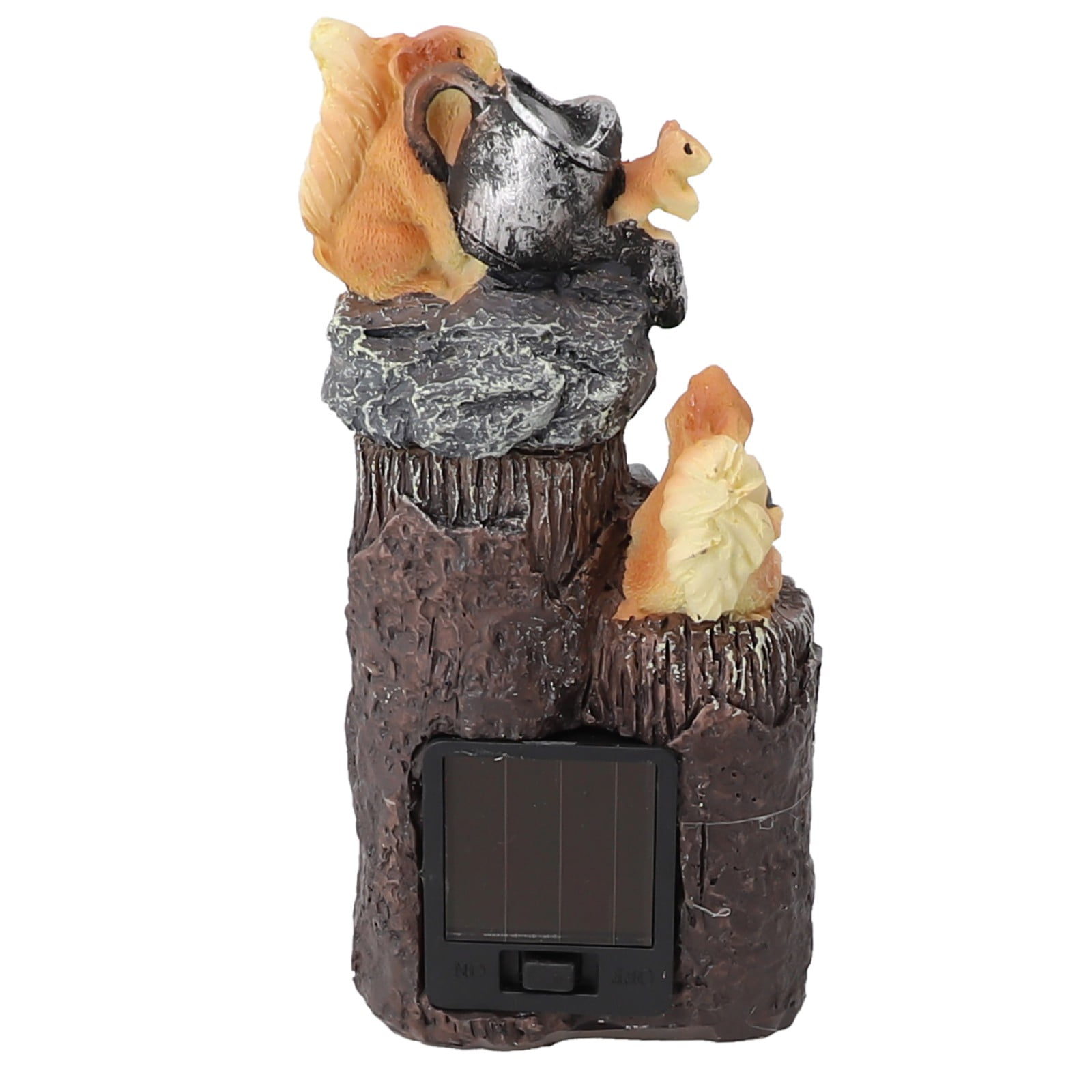 CPAN Garden Solar Outdoor LED Lights Squirrel Duck Garden Statues Decor ...