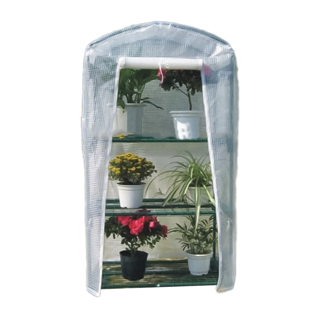 CPAN Greenhouse Cover Flower Frame Heating Cover 3 Tier Mini Greenhouse ...
