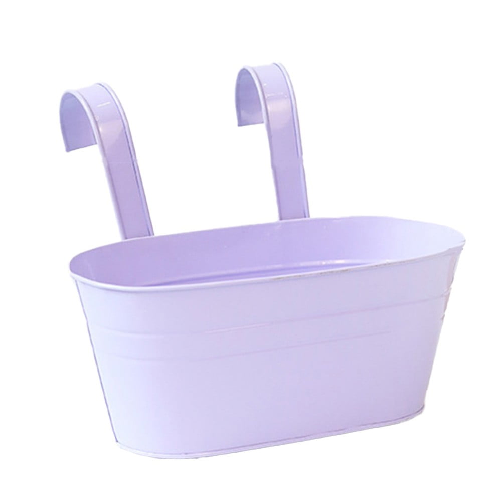 CPAN Hanging Flower Pots Metal Plant Pot Holders Garden Pots Balcony ...