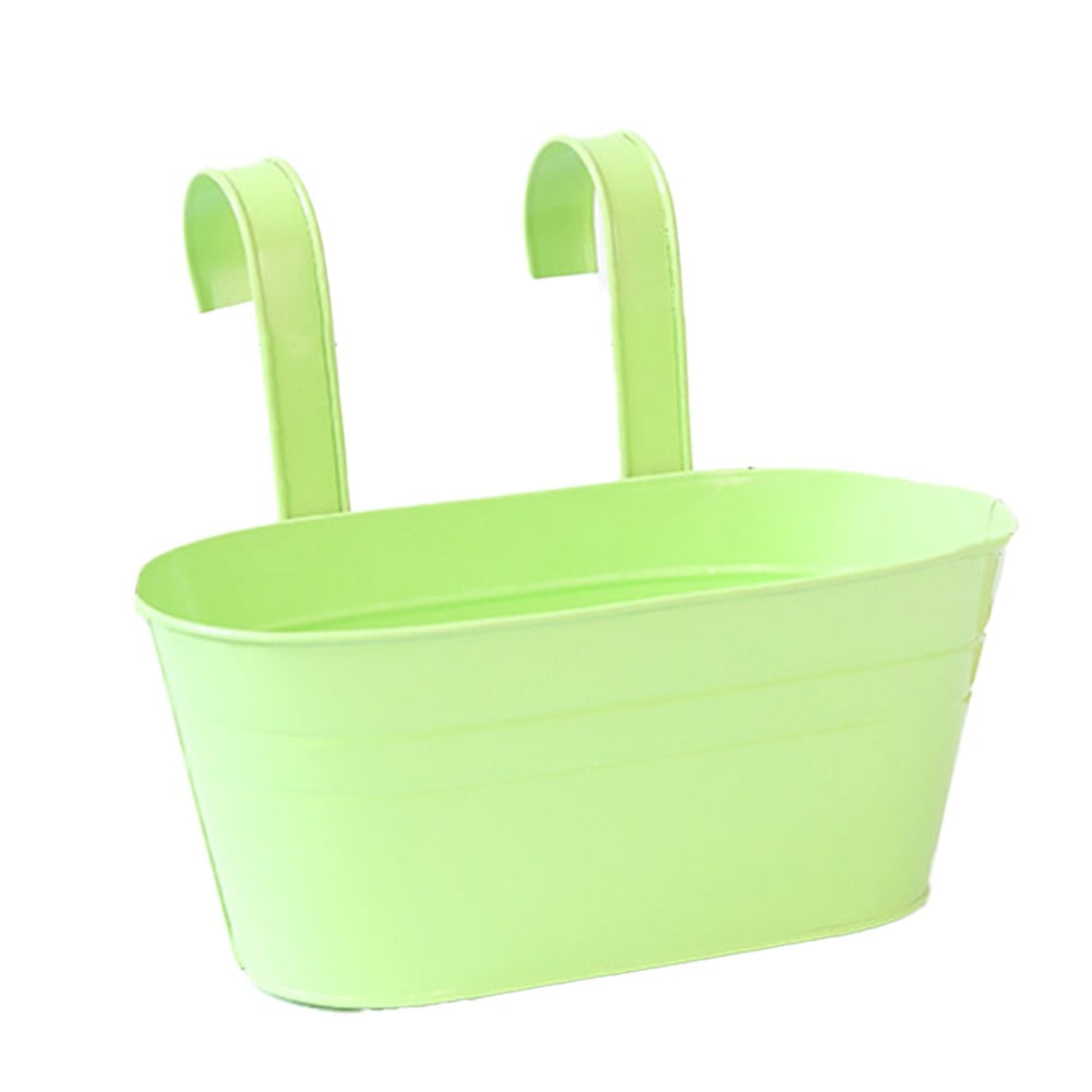 CPAN Hanging Flower Pots Metal Plant Pot Holders Garden Pots Balcony ...