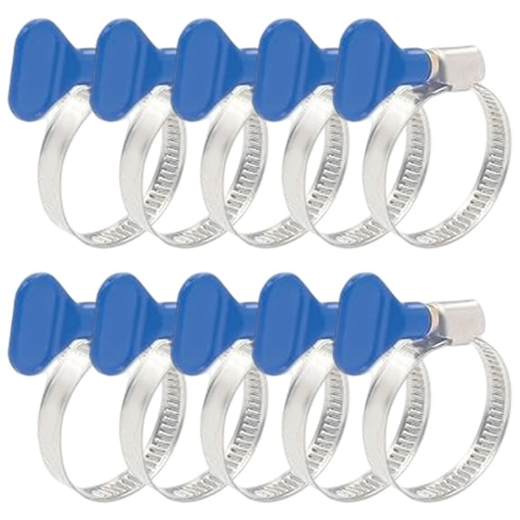 CPAN Hose Clamps 25-40 mm - 10 Pieces Stainless Steel Clamps ...