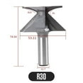 CPAN R18/R30 1/2-inch Shank Woodworking Router Bit for Professional ...