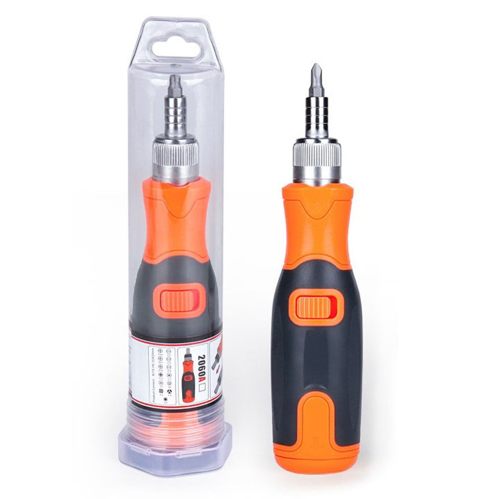 CPAN Ratchet Screwdriver Bit Flat Torx Hex 180 Degree Pivoting ...