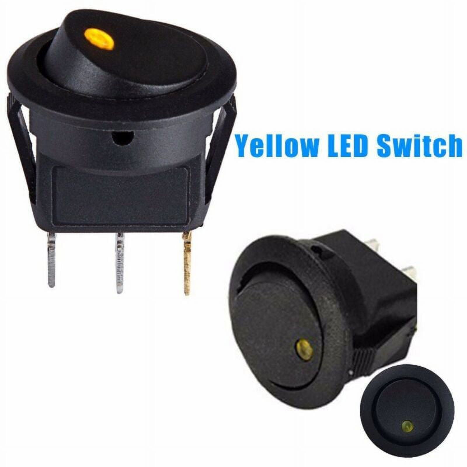 CPAN Round Rocker Switch ON/OFF LED illuminated Car Dashboard Dash Boat ...
