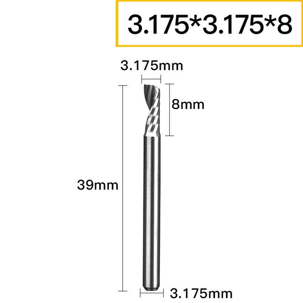 Cpan Shank Diameter 3175mm Single Edge Spiral Milling Cutter Cnc Engraving End Mill