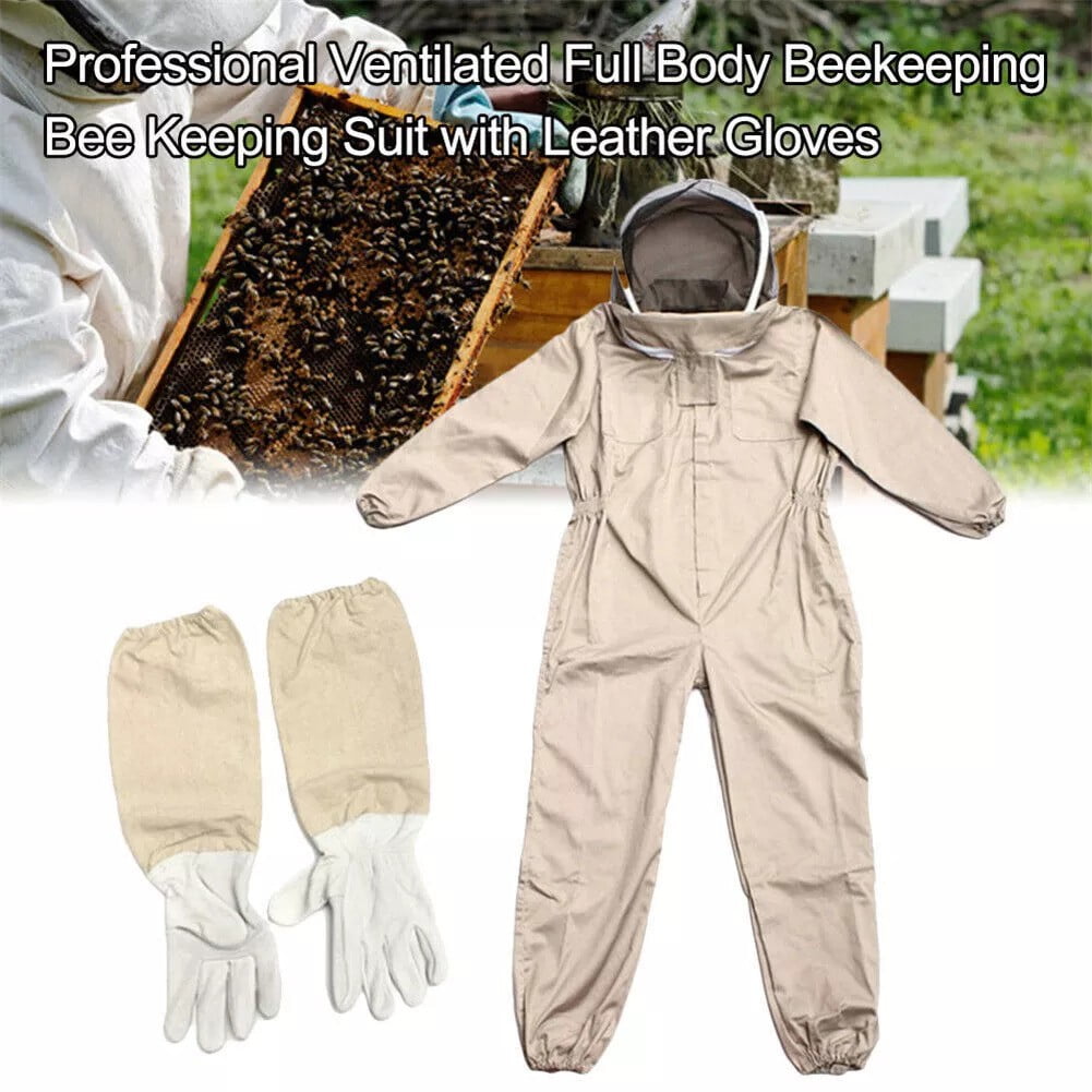 CPAN XXL Full Body Beekeeping Suit Ventilated Hood Beekeeper Outfit ...