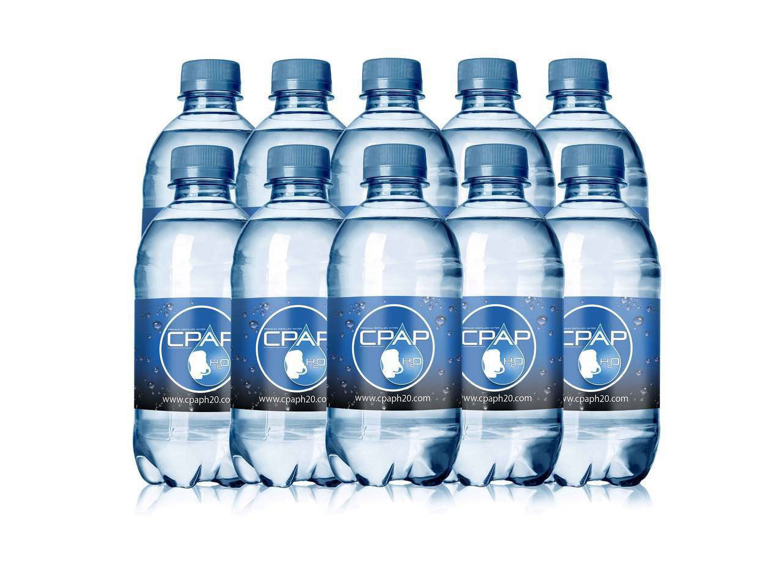 CPAP H2O Premium Distilled Water - 10 Bottle Pack - Walmart.com