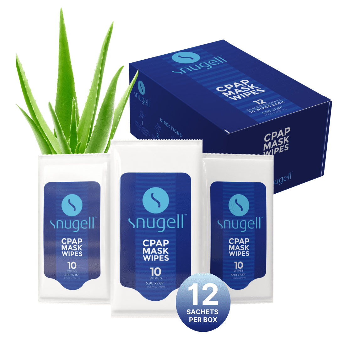 CPAP Mask Wipes 12 Travel Packs by Snugell| 12 Resealable Sachets with ...