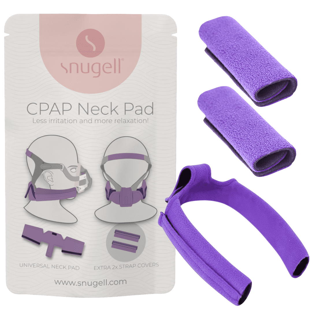 CPAP Neck Pad and CPAP Headgear Strap Covers - Ultra-Soft Fleece Fabric ...