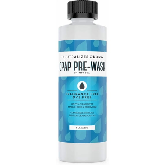 CPAP Pre-Wash Cleaning Solution - 8 Fl Oz, Made in USA - Odor ...