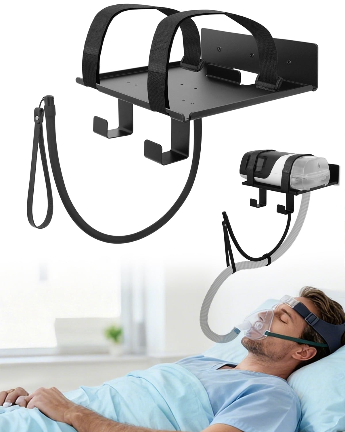 CPAP Wall Mount Shelf for ResMed AirSense 11 Lightweight Aluminum ...