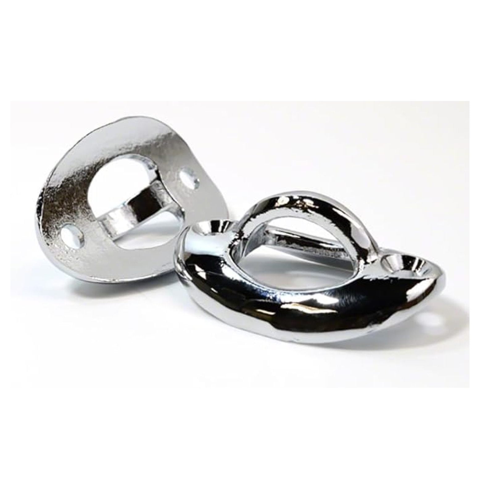 CPB Curved Oval Rope Eyes with Screws - Set of 2 - Plated Brass - Rope ...