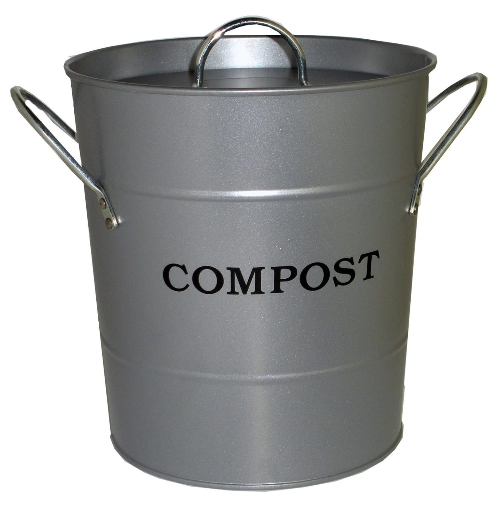 CPBS 04 Small 2-N-1 Kitchen Compost Bucket, Silver - Walmart.com