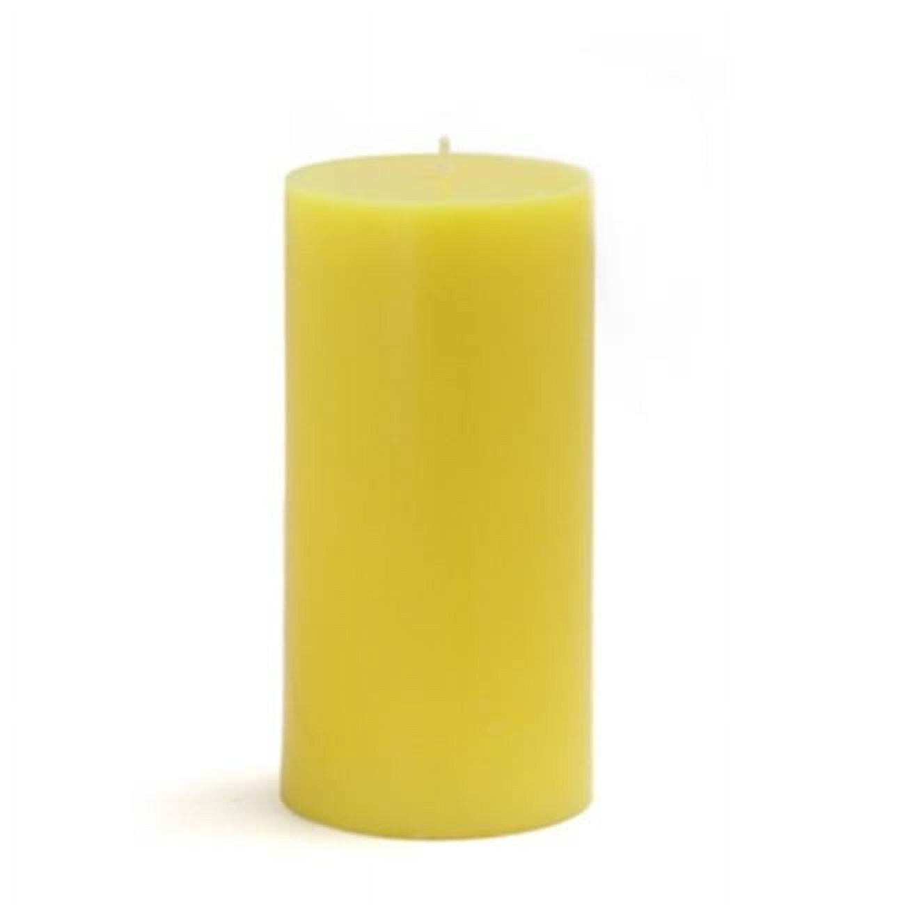 CPC-041-12 3 x 6 in. Citronella Pillar Candle, Yellow - 12 Piece ...