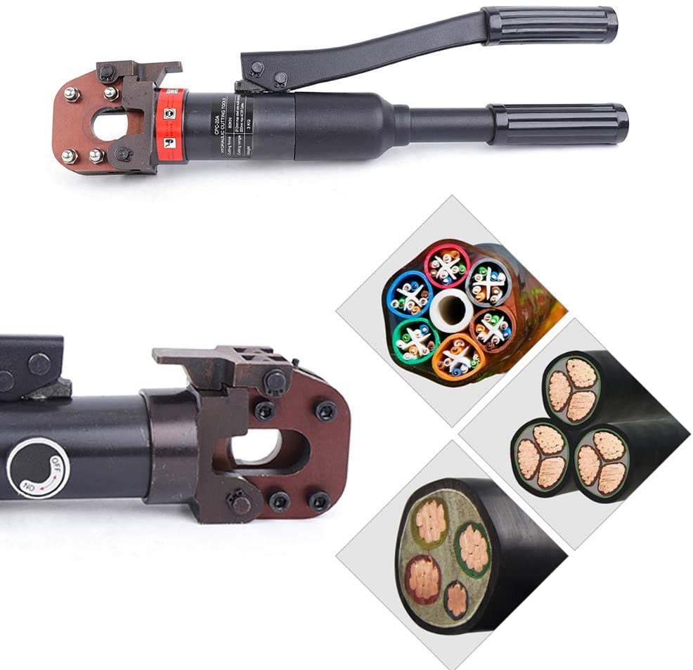 CPC-20A Hydraulic Cable Wire Rope Cutter Heavy Duty 6T Cutting Tool ...