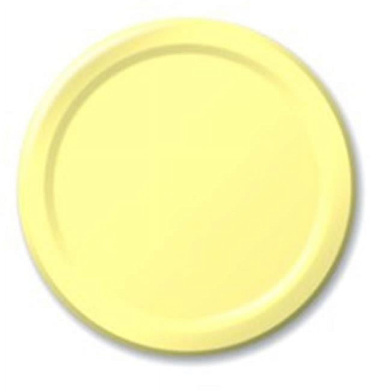 CPC 9664LY 9 in. Heavy Duty Disposable Plastic Party Plates, Light ...