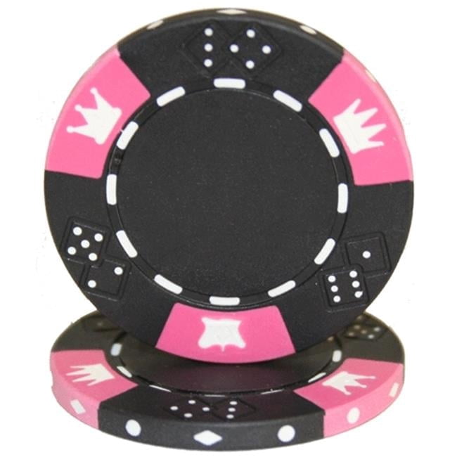 CPCD-BLACK-25 Roll of 25 - Crown & Dice 3 Tone 14 gram - Black ...