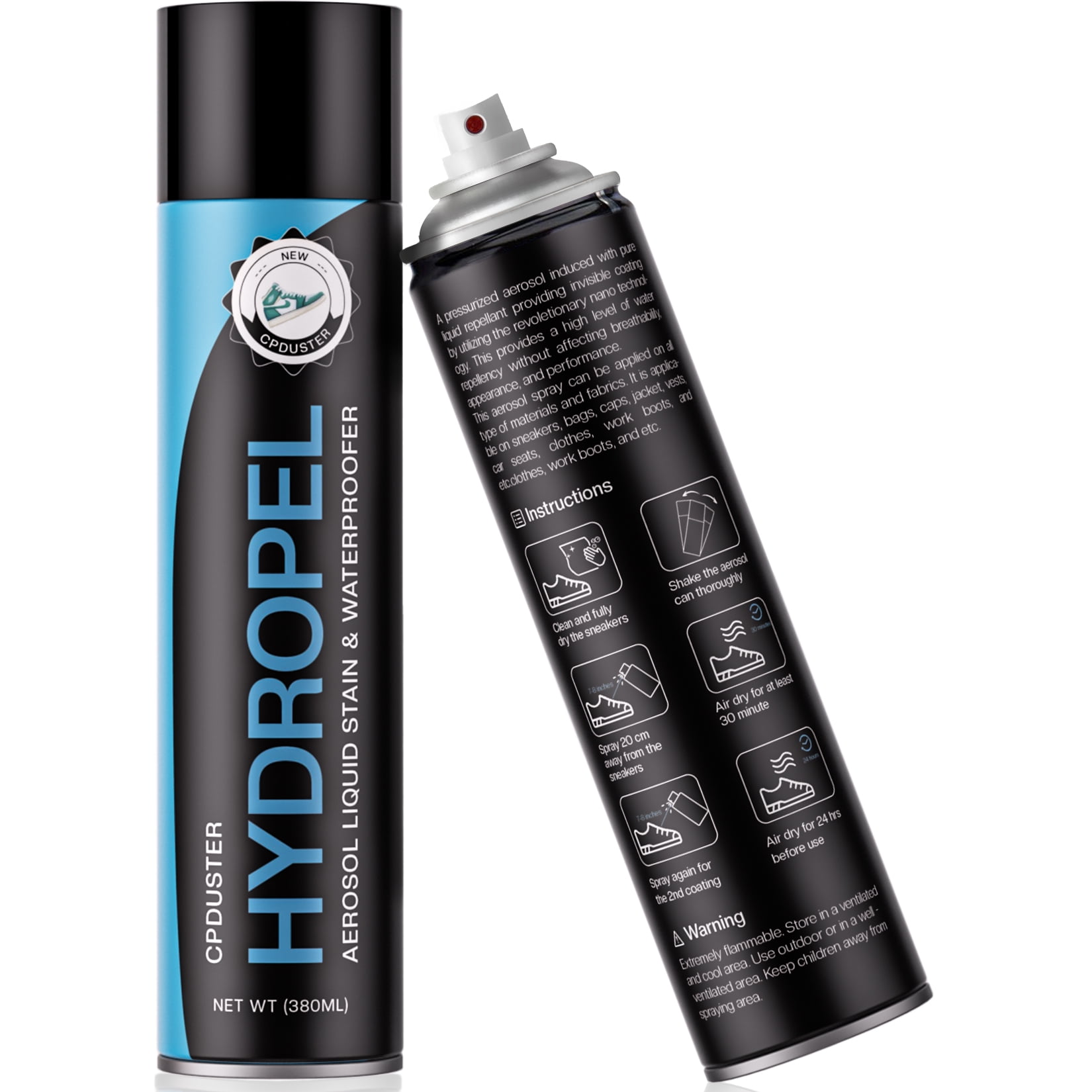 CPDUSTER Waterproofing Spray, 13.5oz Rain & Stain Waterproof Shoe Spray ...