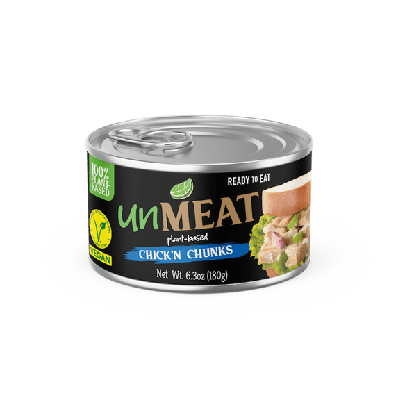 CPG unMEAT Cooked Chicken Breast-Style Chunks, 6.35oz Can, 100% Plant ...