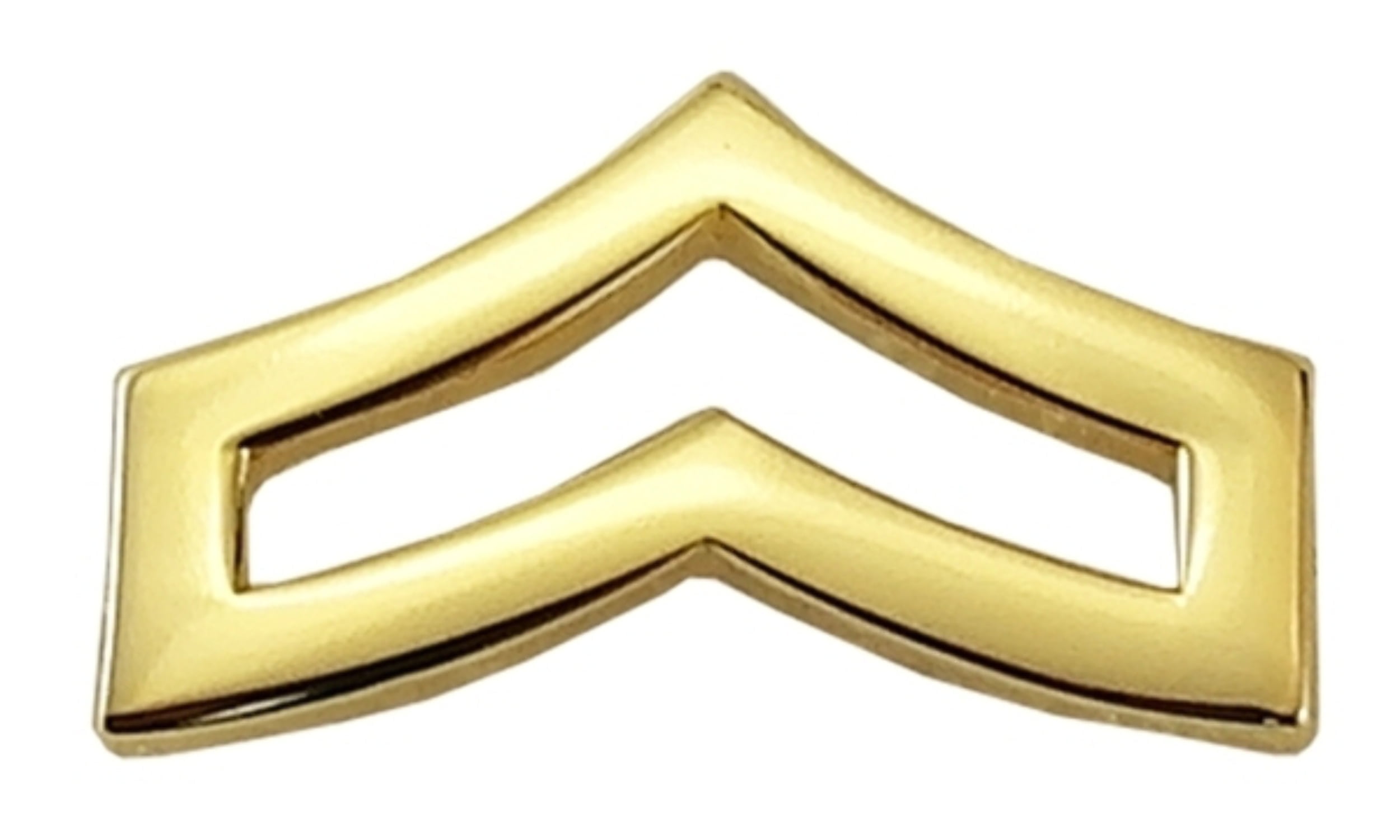 Hero's Pride CPL Mini Chevron Pins – Gold – 2 Posts, 3/4" Wide, Pair ...