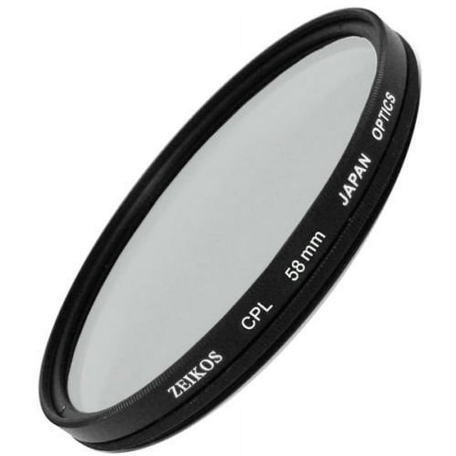 CPL POLARIZER CIRCULAR FILTER FOR CANON EOS REBEL T3 T3i (58mm ...
