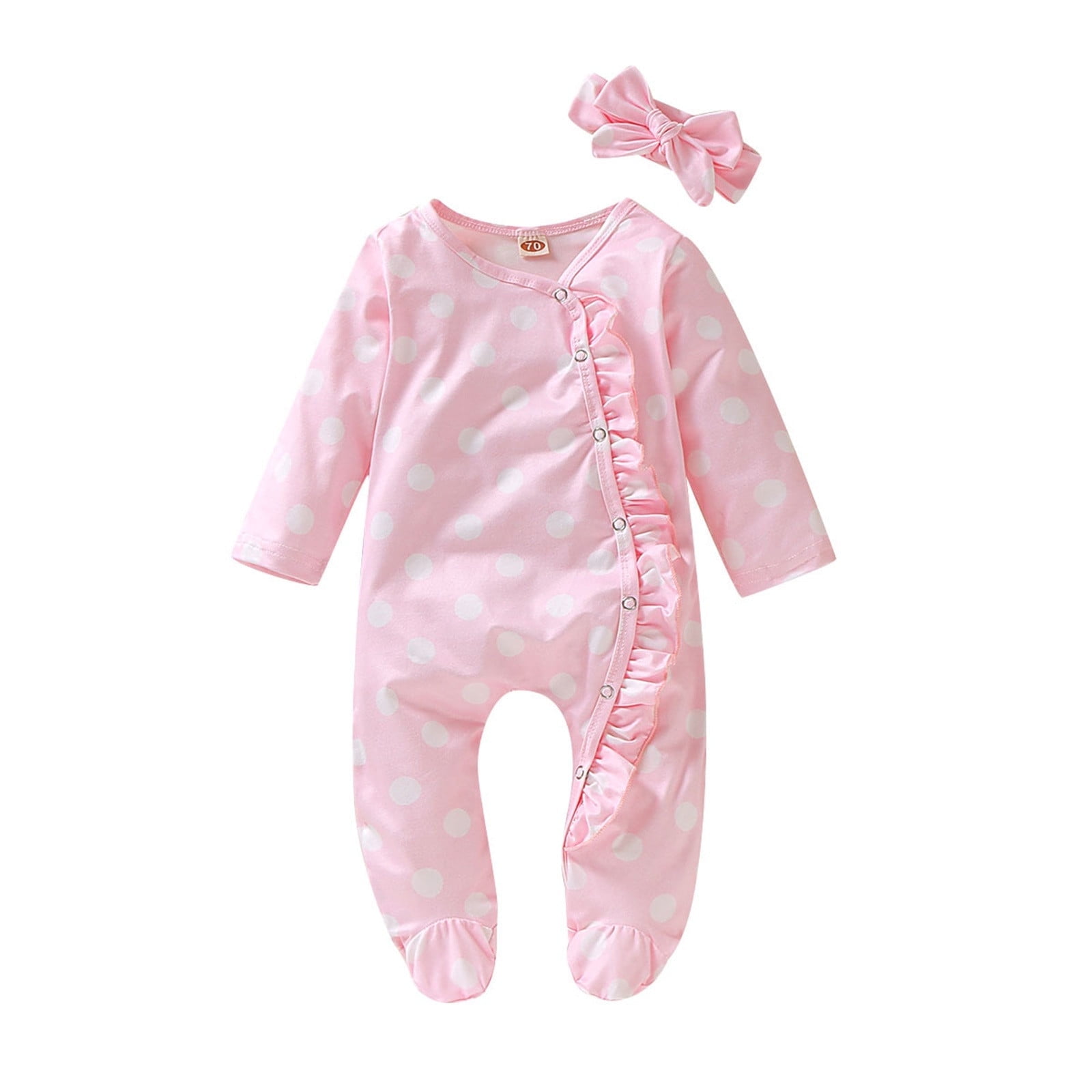 CPNG Baby Boys and Girls Ruffle Romper Onesie Jumpsuit Long Sleeve ...