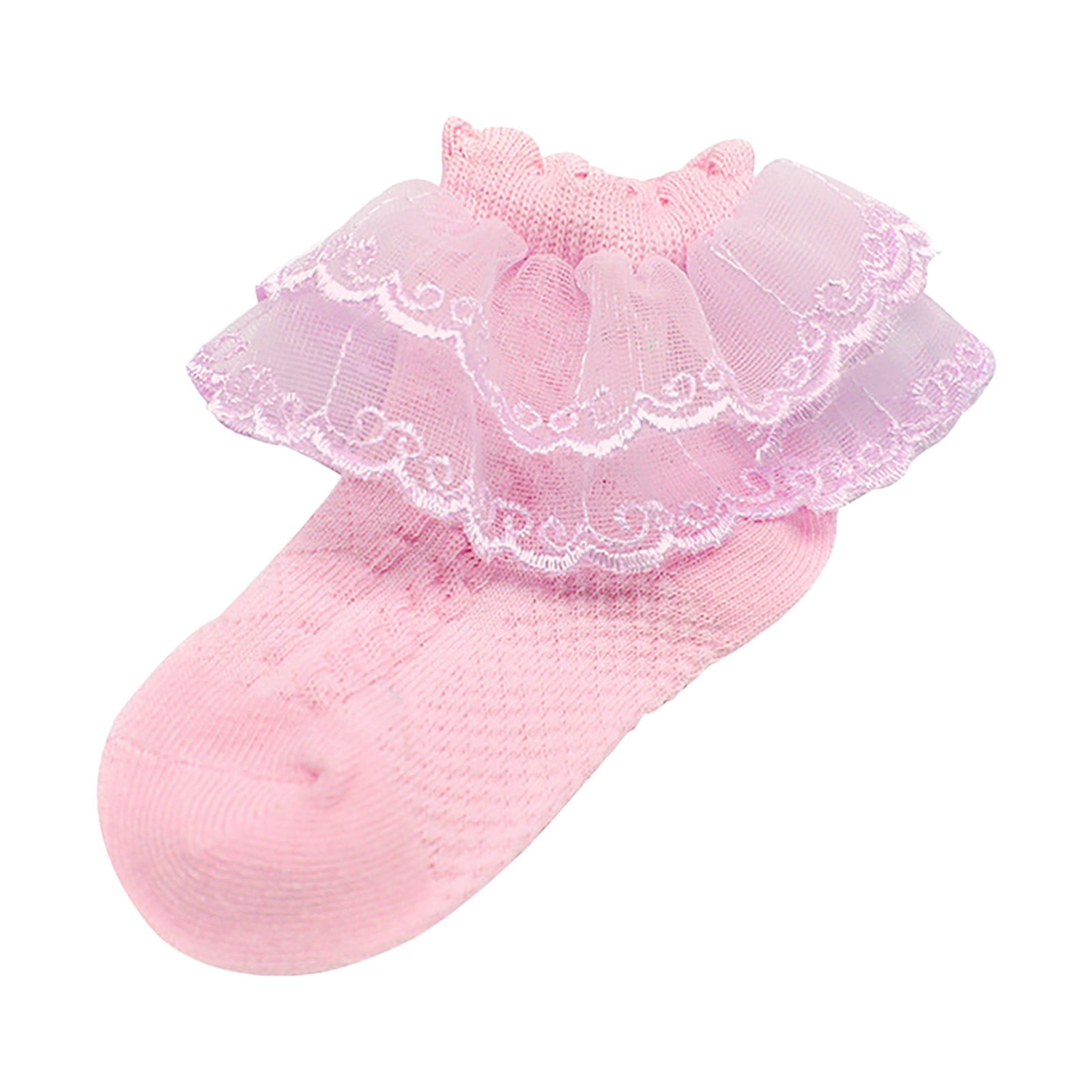 CPNG Baby Frilly Ankle Socks Girl Non Slip Toddler Girls Stockings ...