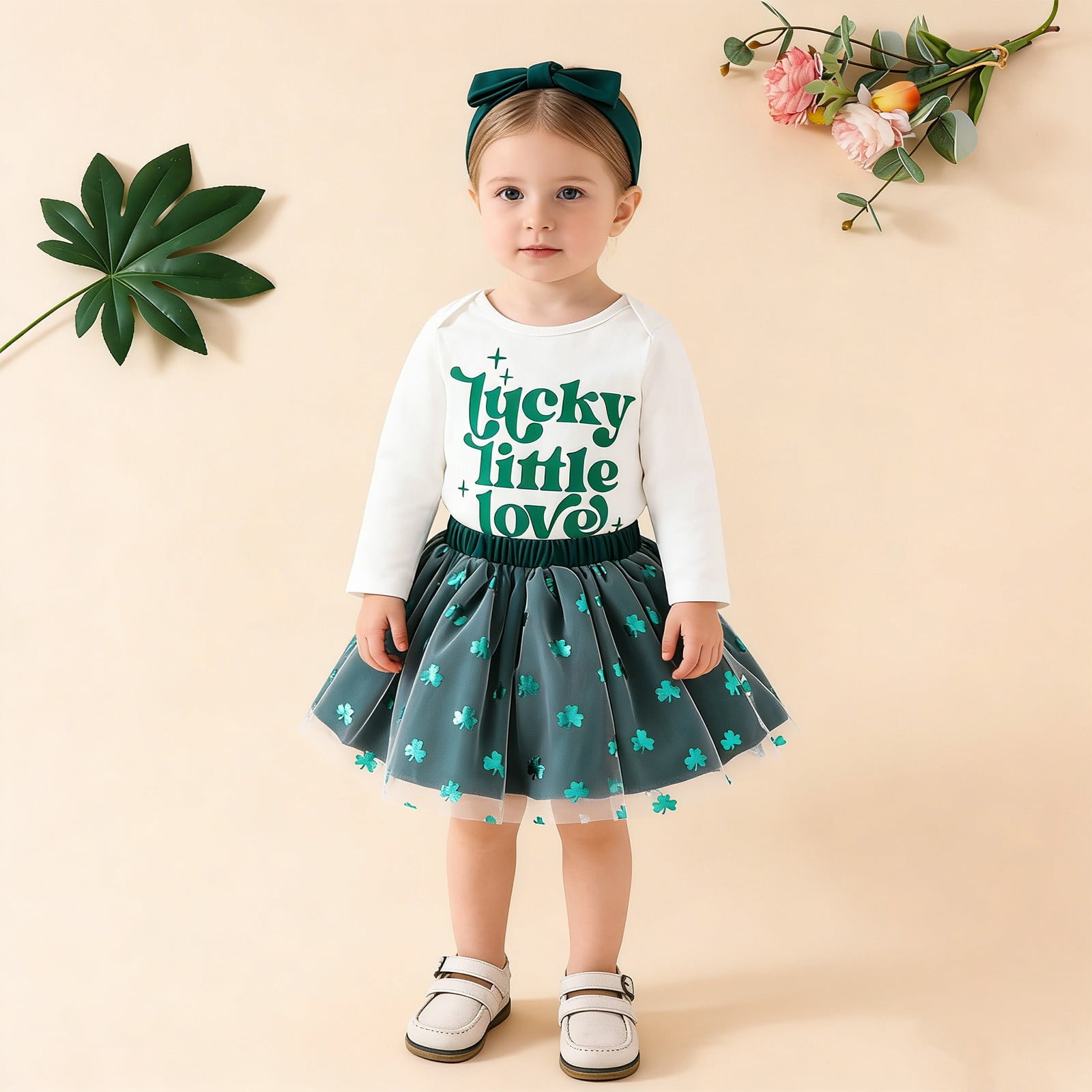 CPNG Baby Girl St. Patrick’s Day 2-Piece Outfit Set - Long-Sleeve ...