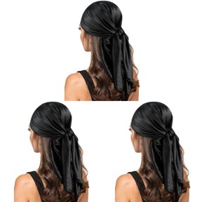 Evolve Satin Edge Wrap Scarf Protects Edges Frizz Hair Coverage with ...