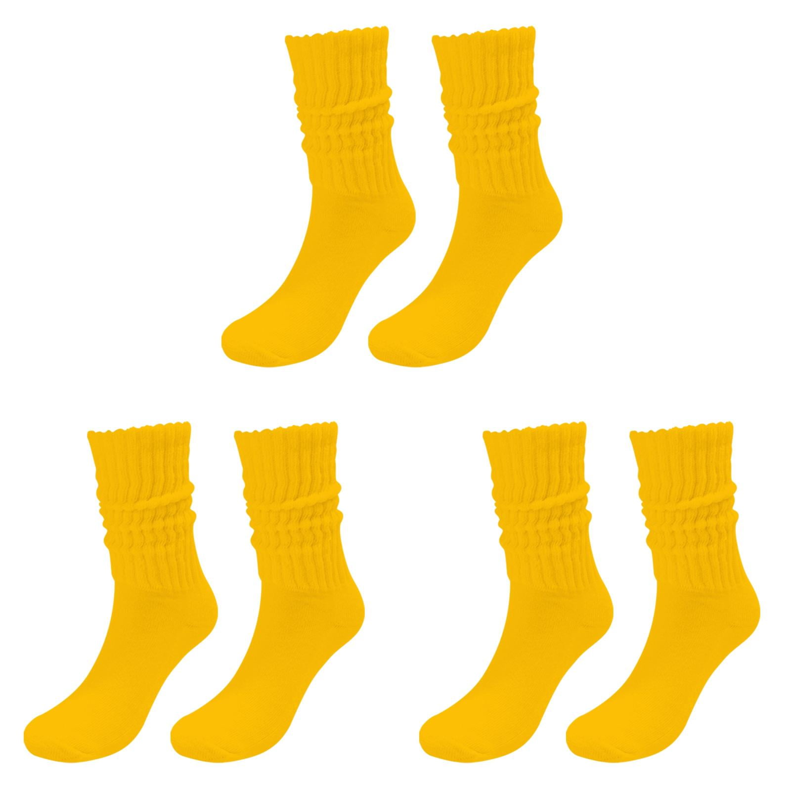 CPNG Women Slouch Socks Knit Mid Calf Rib Tube Scrunchy Slouchy Crew ...