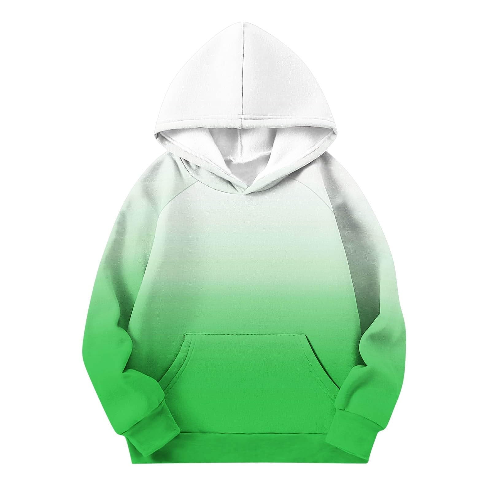 CPNG Girls Cute Gradient Color Hoodie Long Sleeve Hooded Sweatshirt ...