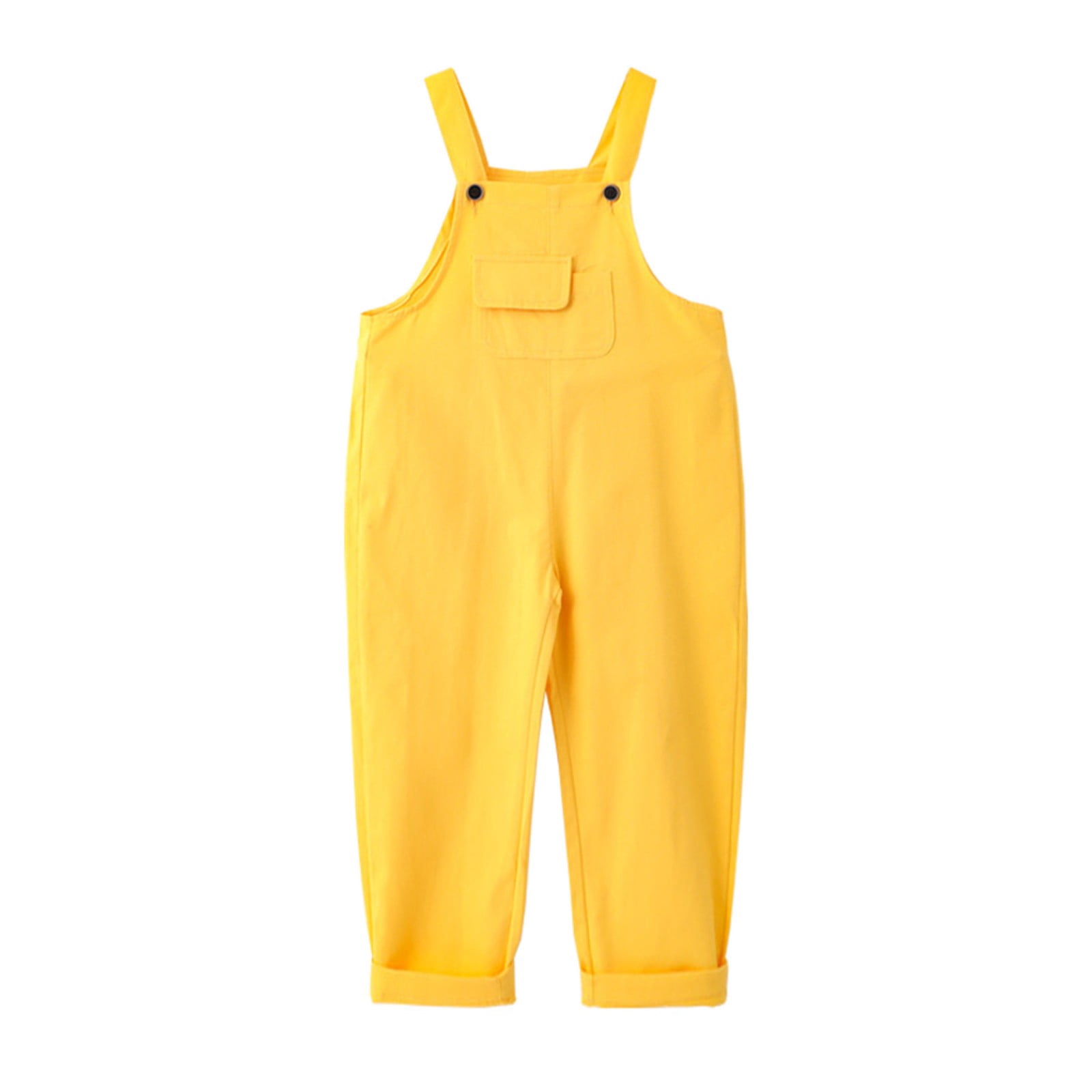 CPNG Girls Overalls Kids Casual Sleeveless Wide Leg Jumpsuit Pure ...