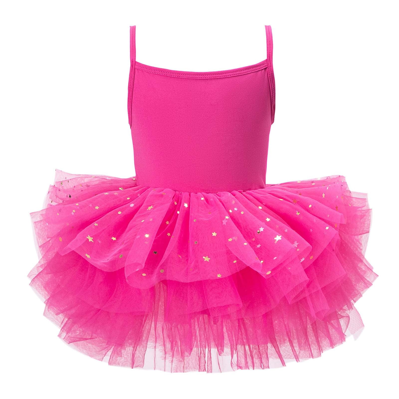 CPNG Girls Sequin Layered Tulle Dress Summer Spaghetti Straps Princess ...