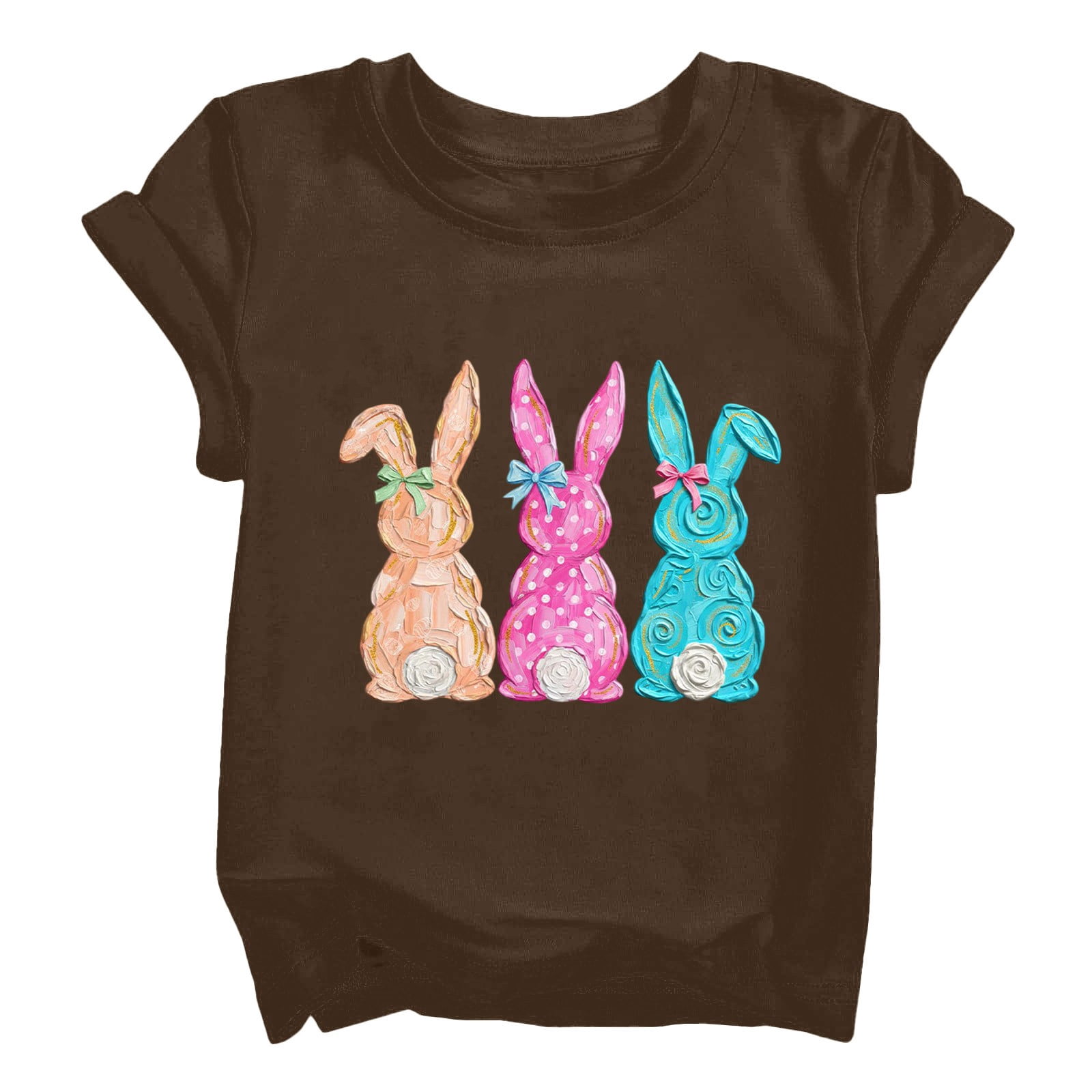 CPNG Girls and Boys Summer Loose Fit T Shirts Round Neck Short Sleeve ...