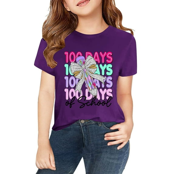 CPNG Kid's 100th Day of School Commemorative T-Shirt: "100 Days of ...