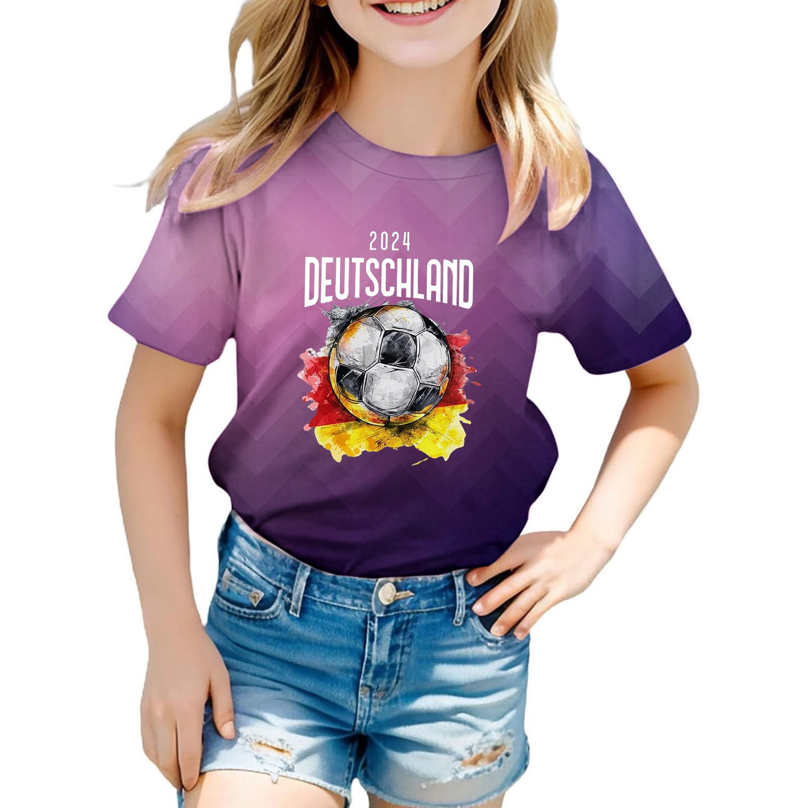 CPNG Kids Football T-shirt Girls and Boys Soccer Print Germany Flag ...