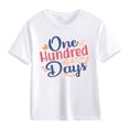 CPNG Kids Girls and Boys Casual T Shirt 100 Days of School T Shirt ...